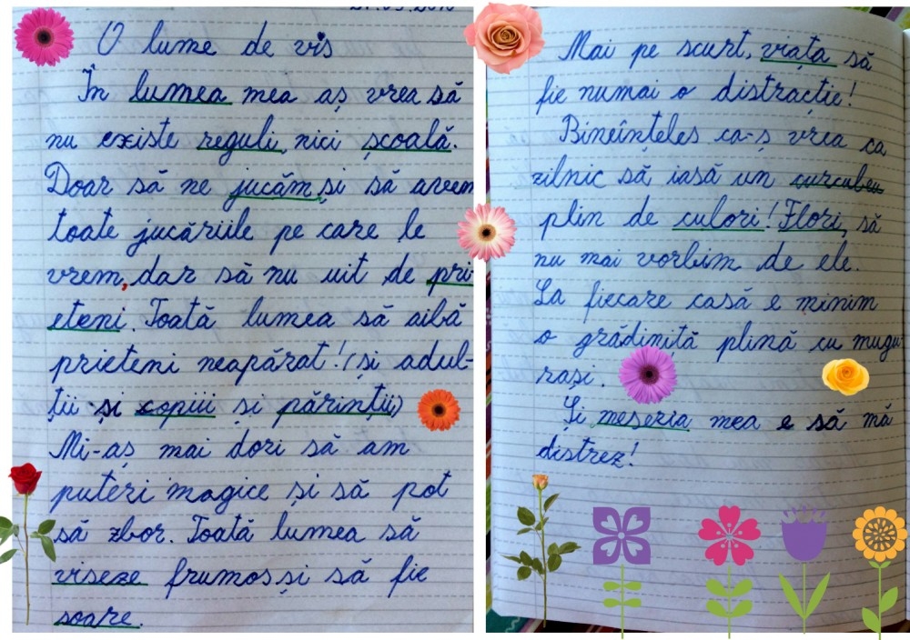 O lume de vis - Blog in Tandem